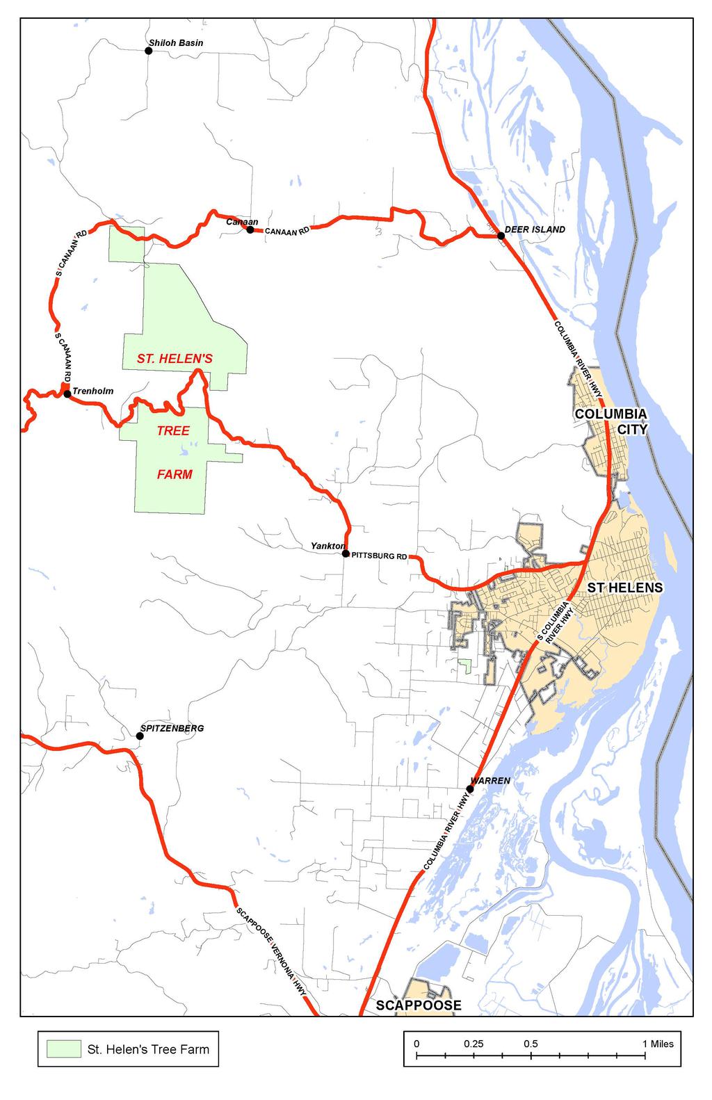Columbia County, Oregon Official Website - St Helens Recreation Area